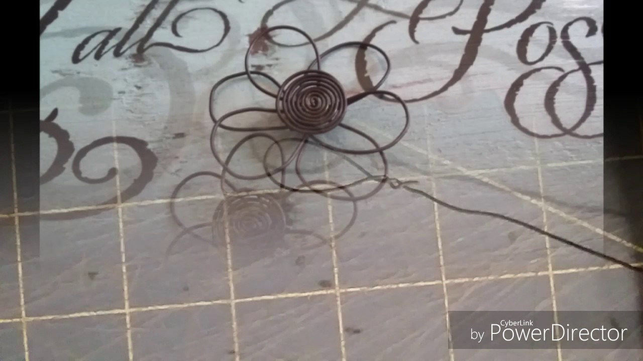 Spiral Wire Flower Tutorial - YouTube