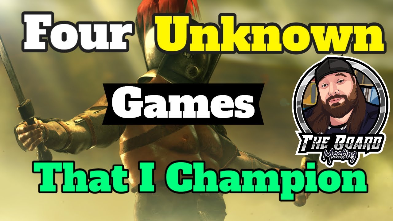 4 Unknown Games That I Champion - YouTube
