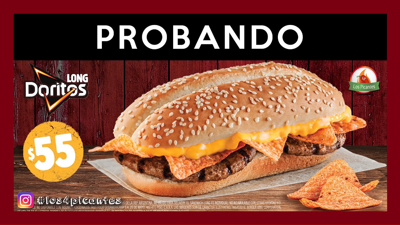 🍔 LONG DORITOS de Burger King (Picantes Express) - YouTube