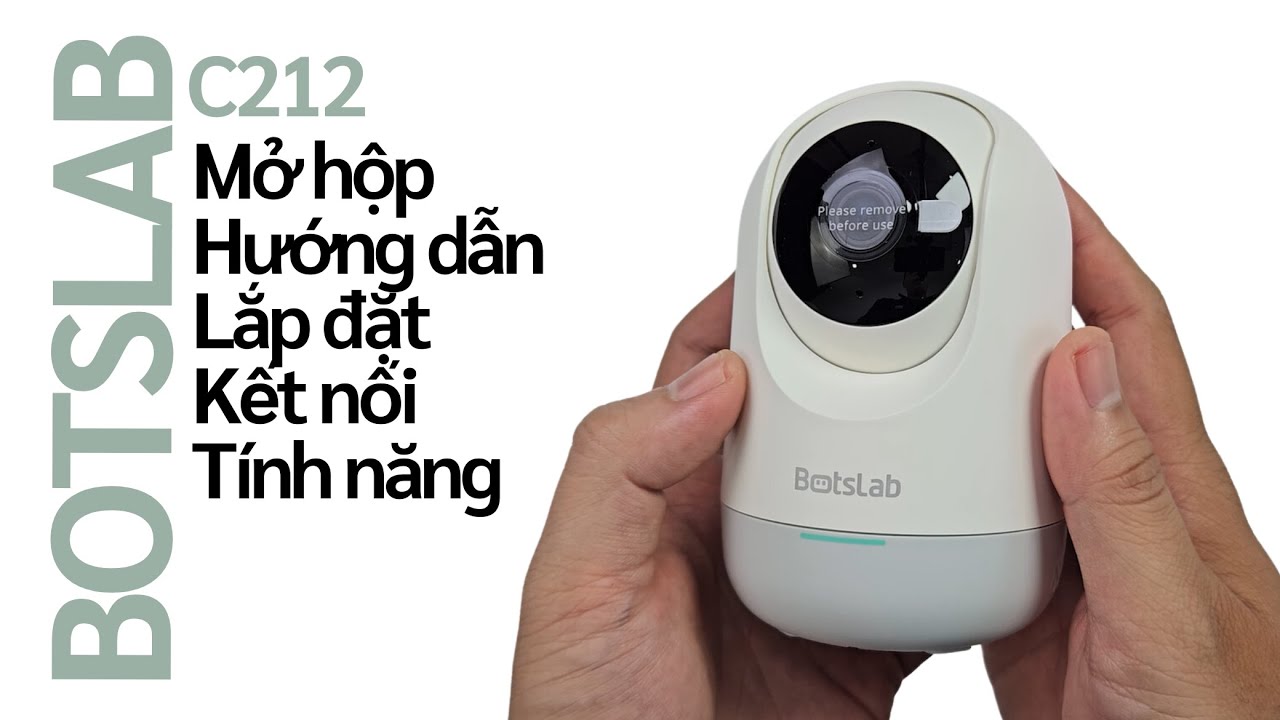 Hướng dẫn sử dụng Camera IP 360 Độ 3MP BOTSLAB C212 | Bi Nguyễn - YouTube
