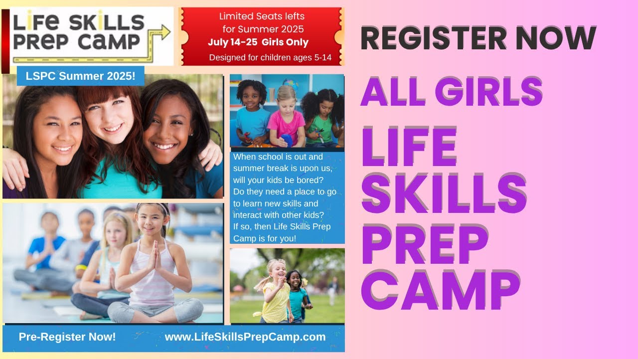 Register for an All-Girls Life Skills Prep Camp - YouTube