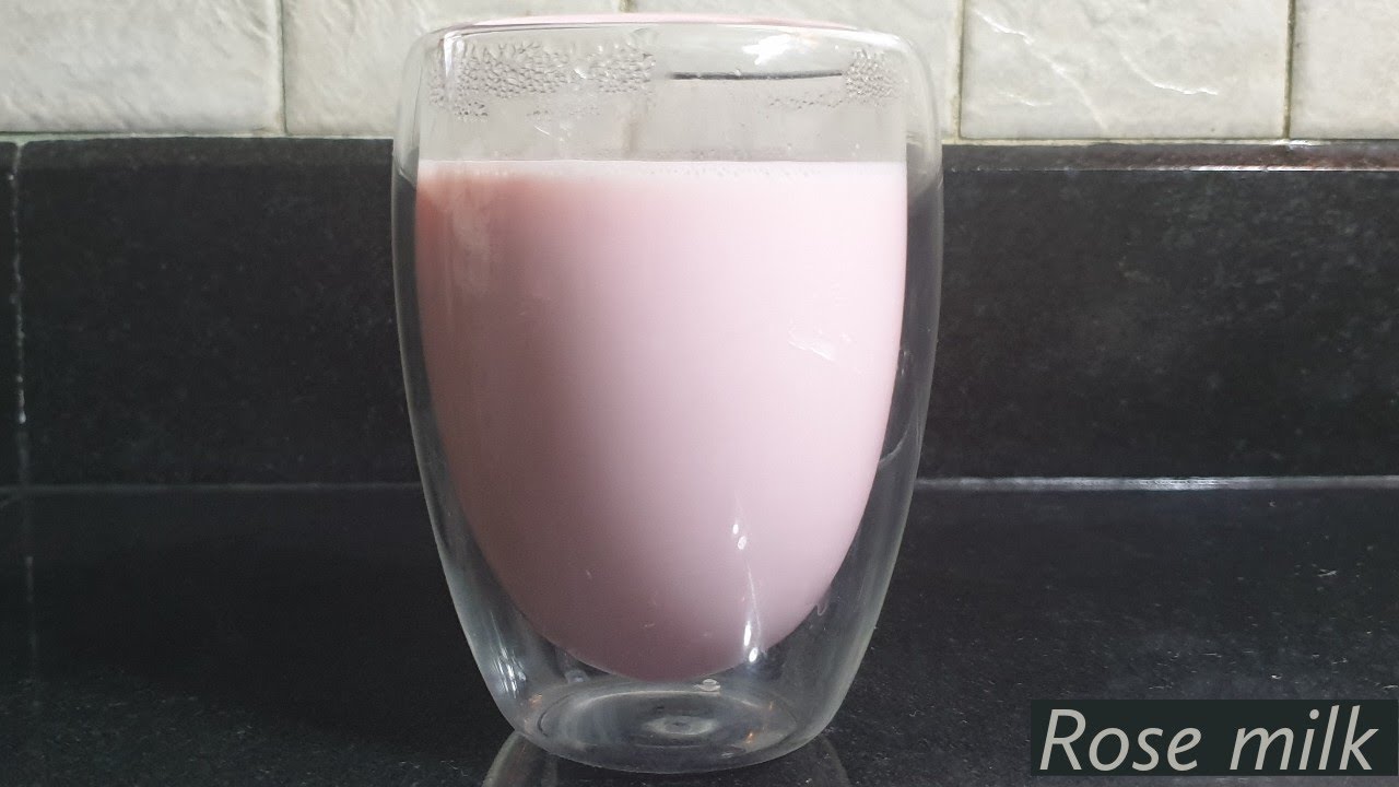Amazing rose milk!Rose milk recipe - YouTube