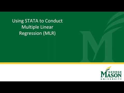 STATA Examples of Multiple Regression - YouTube