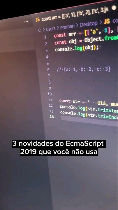 3 Novidades Do Javascript Ecmascript 2019 Shorts Javascript Ecmascript Youtube