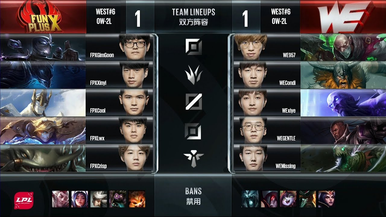 【LPL夏季賽】第2週 WE vs FPX #3 - YouTube