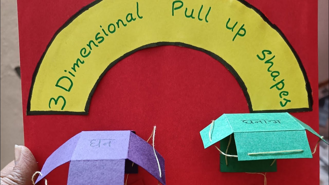 Maths for class 6 - (3-D pull up shapes to understand their surfaces ...