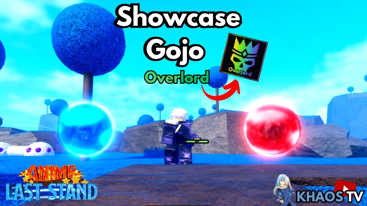 Showcase Gojo Evo de Overlord! Anime Last Stand! Tower Defense! - YouTube