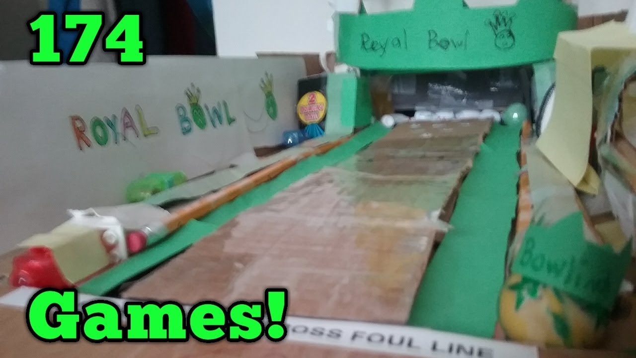 174th Game on my homemade bowling alley - YouTube