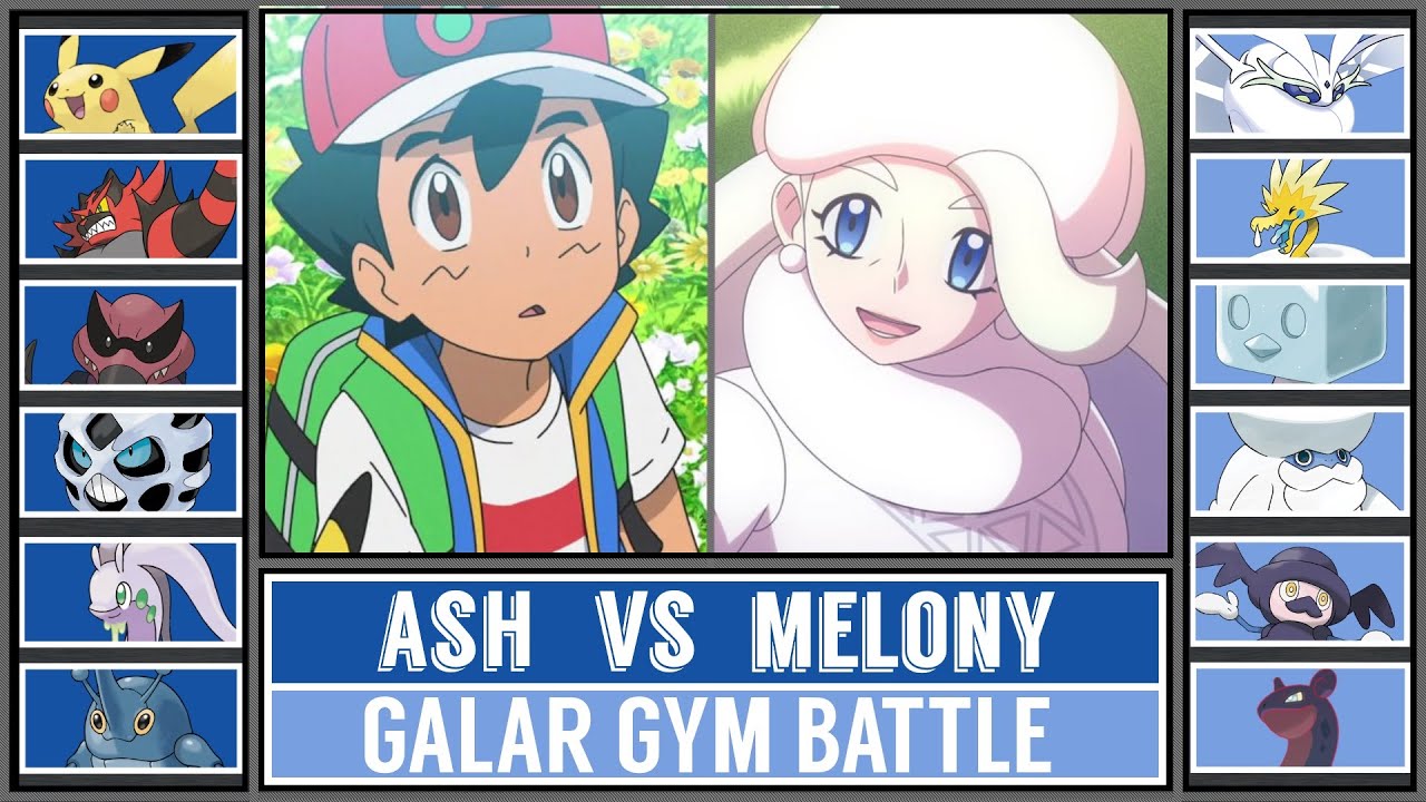 Galar Gym Battle: ASH vs MELONY - YouTube