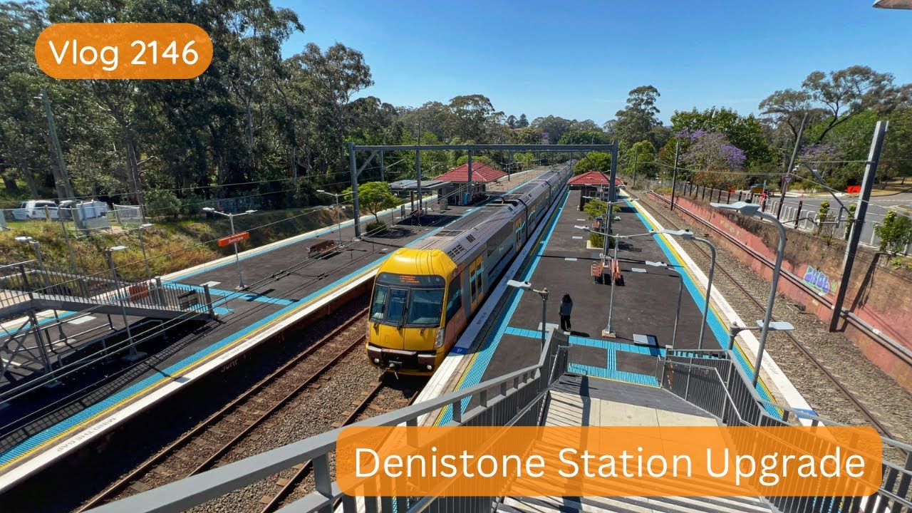 Sydney Trains Vlog 2146: Denistone Station Accessibility Upgrade ...