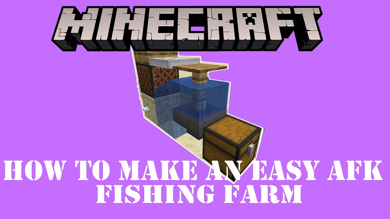 how to make an easy AFK fishing farm - YouTube