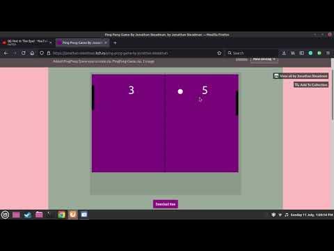 Ping Pong game I have made with HTML and JavaScript! - YouTube