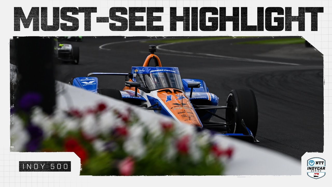 Kyle Larson takes the lead in his first Indianapolis 500 | INDYCAR ...