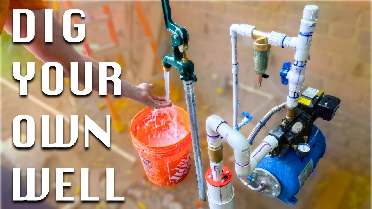 I dug a 40 foot well in my backyard - YouTube