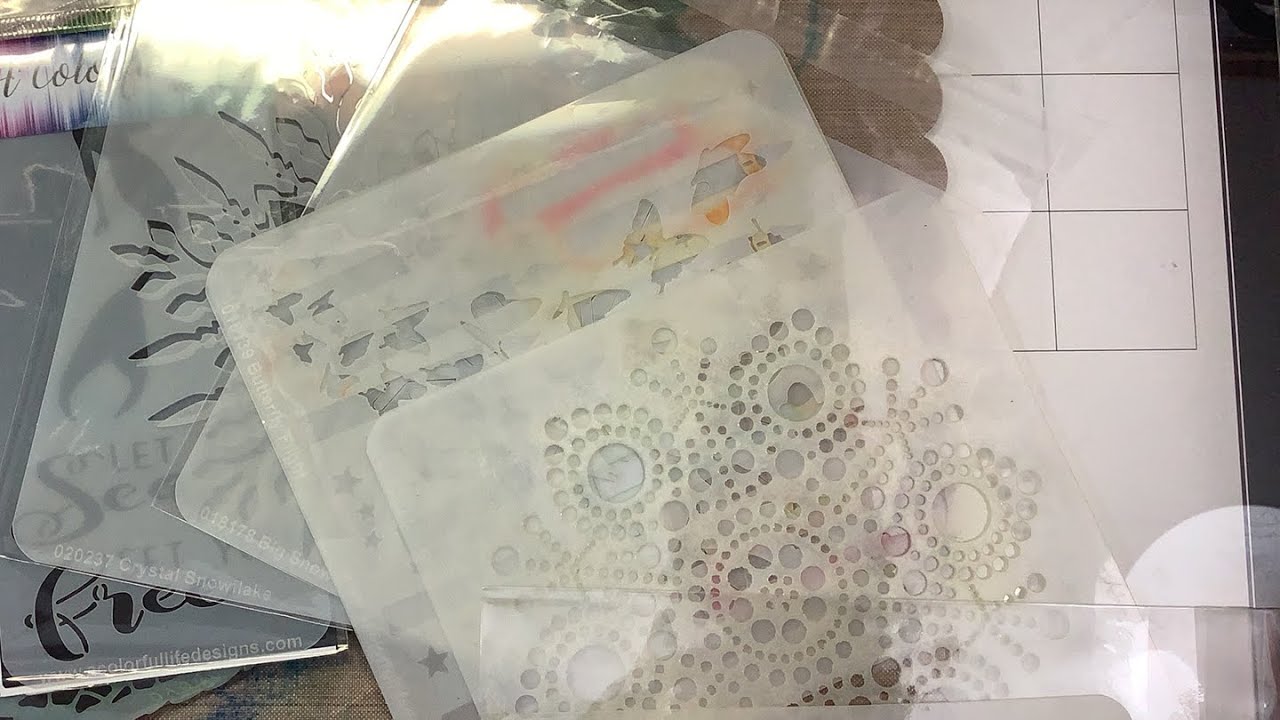A Colorful Life Designs stencils - YouTube