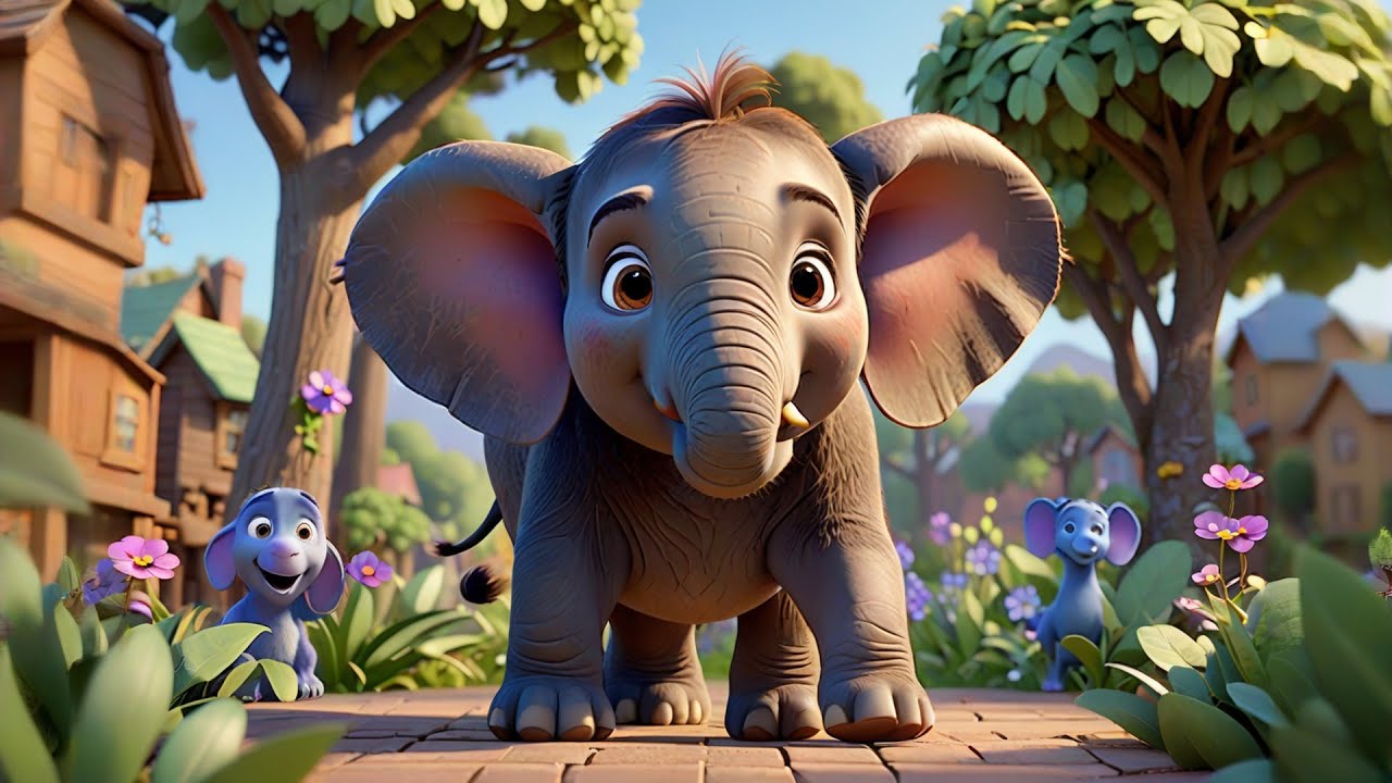 Five Little Elephants Learn Left and Right | Direction Song Kids ...