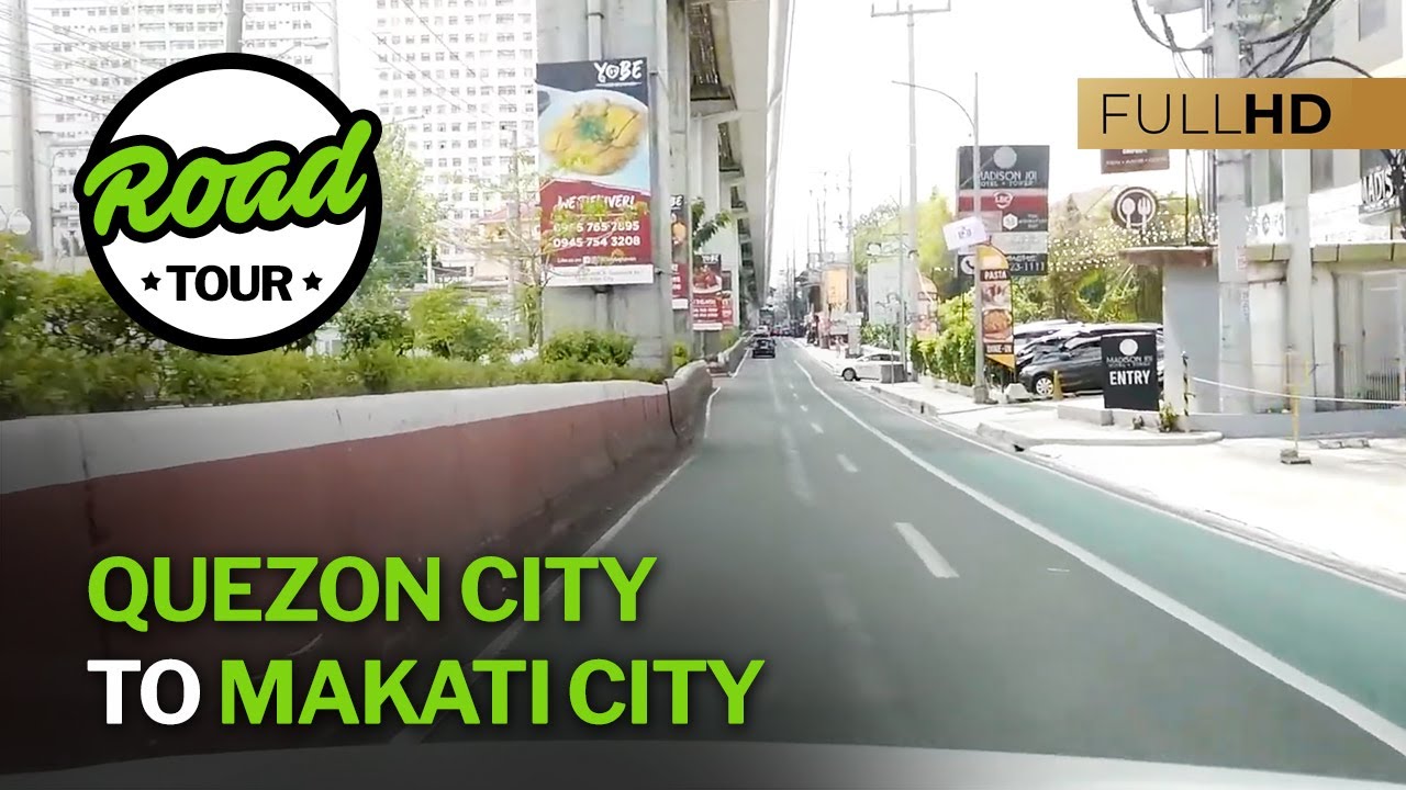 Alternate Route to Makati from Quezon City - Full Road Trip - YouTube