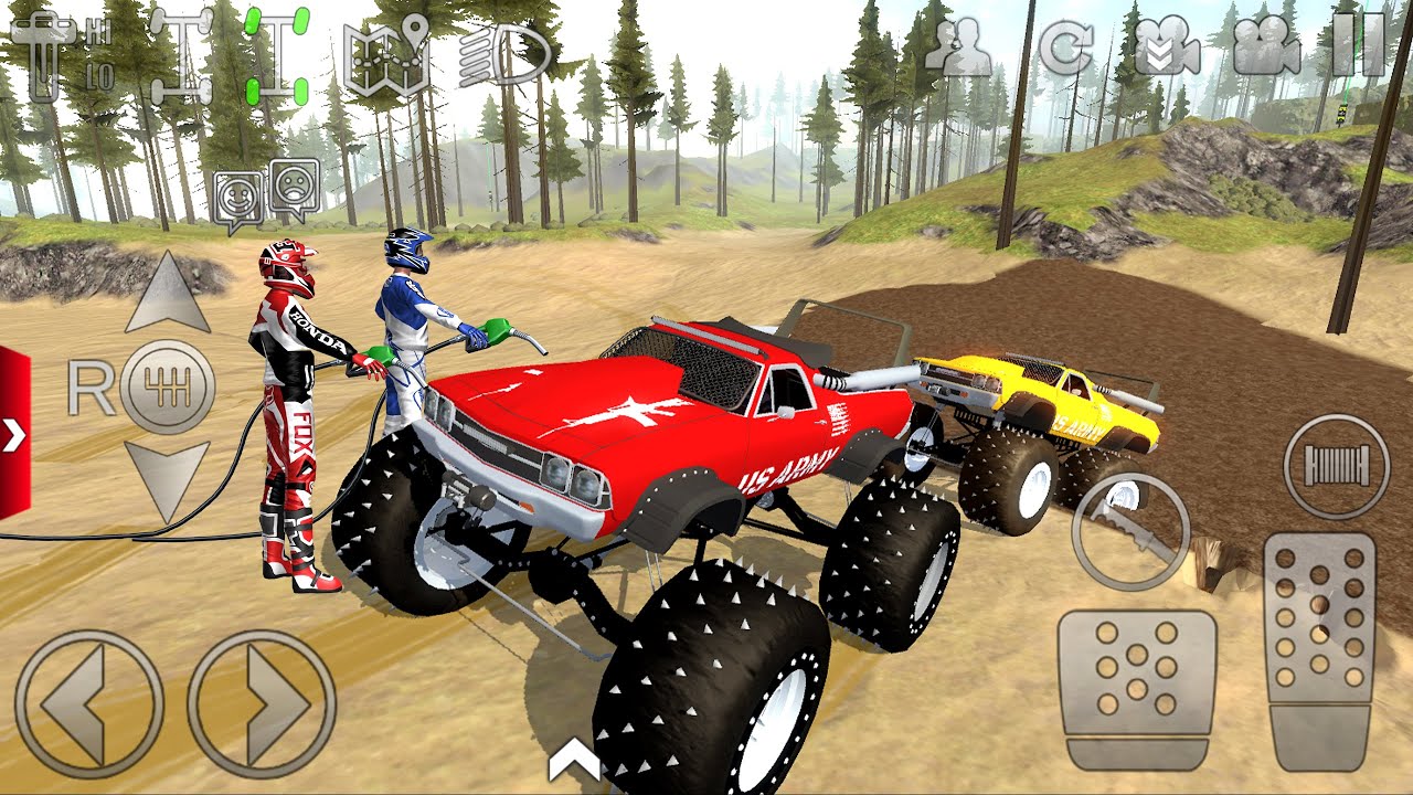 Realistic suv offroad on Monster Truck Dirt Cars driving Extreme Off ...