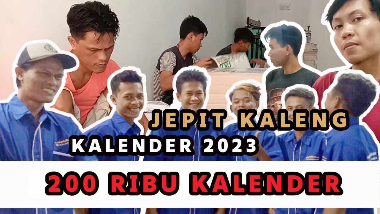 JASA FINISHING JEPIT KALENG KALENDER 2023 200 RIBU KALENDER - YouTube