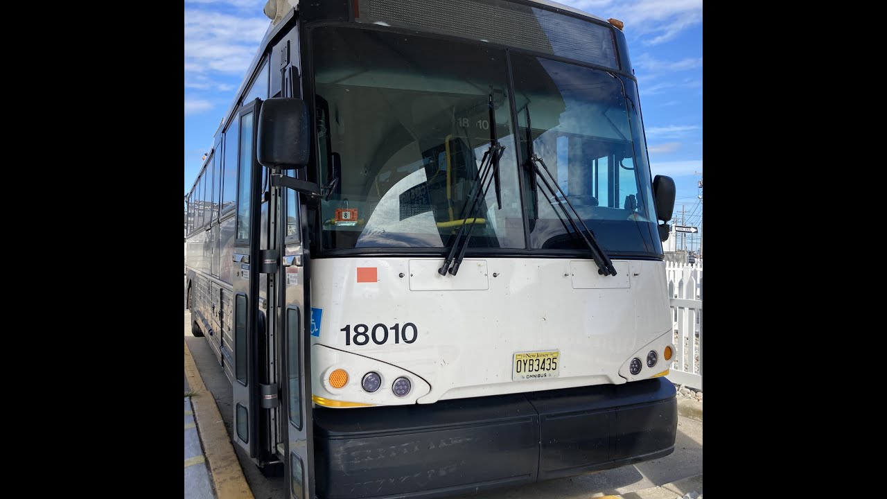 NJ Transit 2018 MCI D4500CT #18010 on the 313 Ride From Wildwood (NJ ...