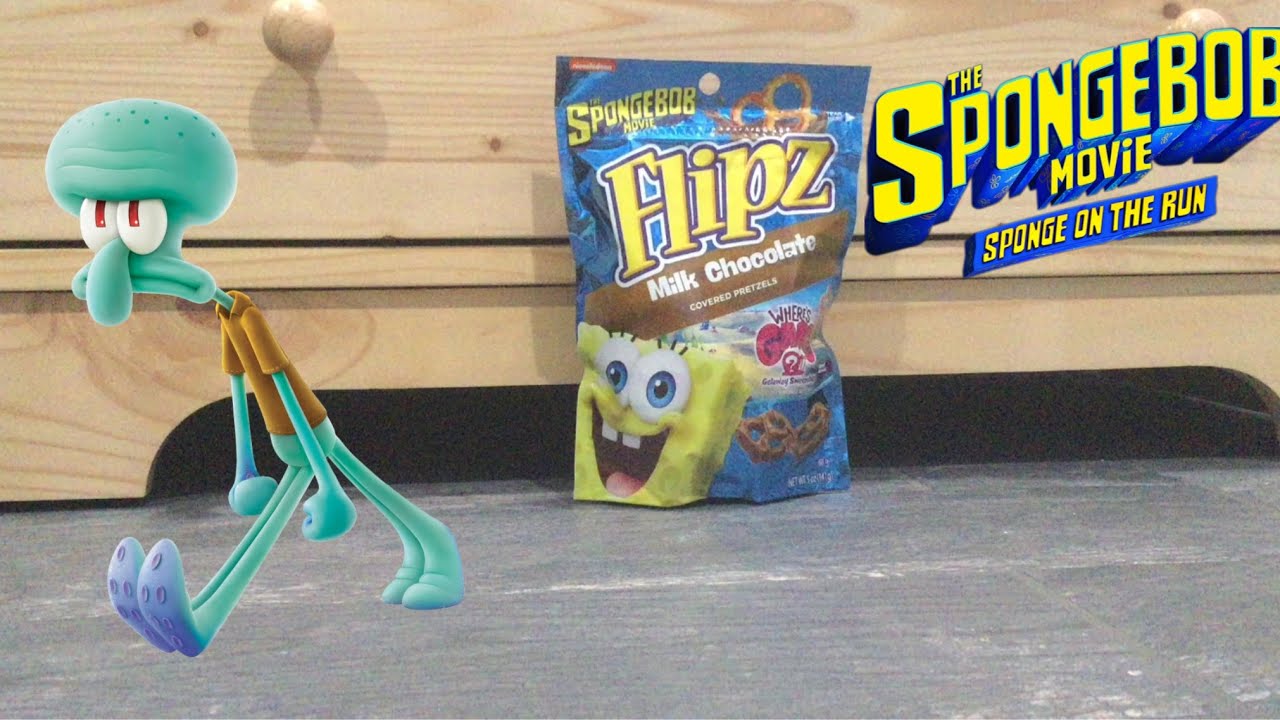 The SpongeBob Movie: Sponge On The Run- Flipz Pretzels Review - YouTube
