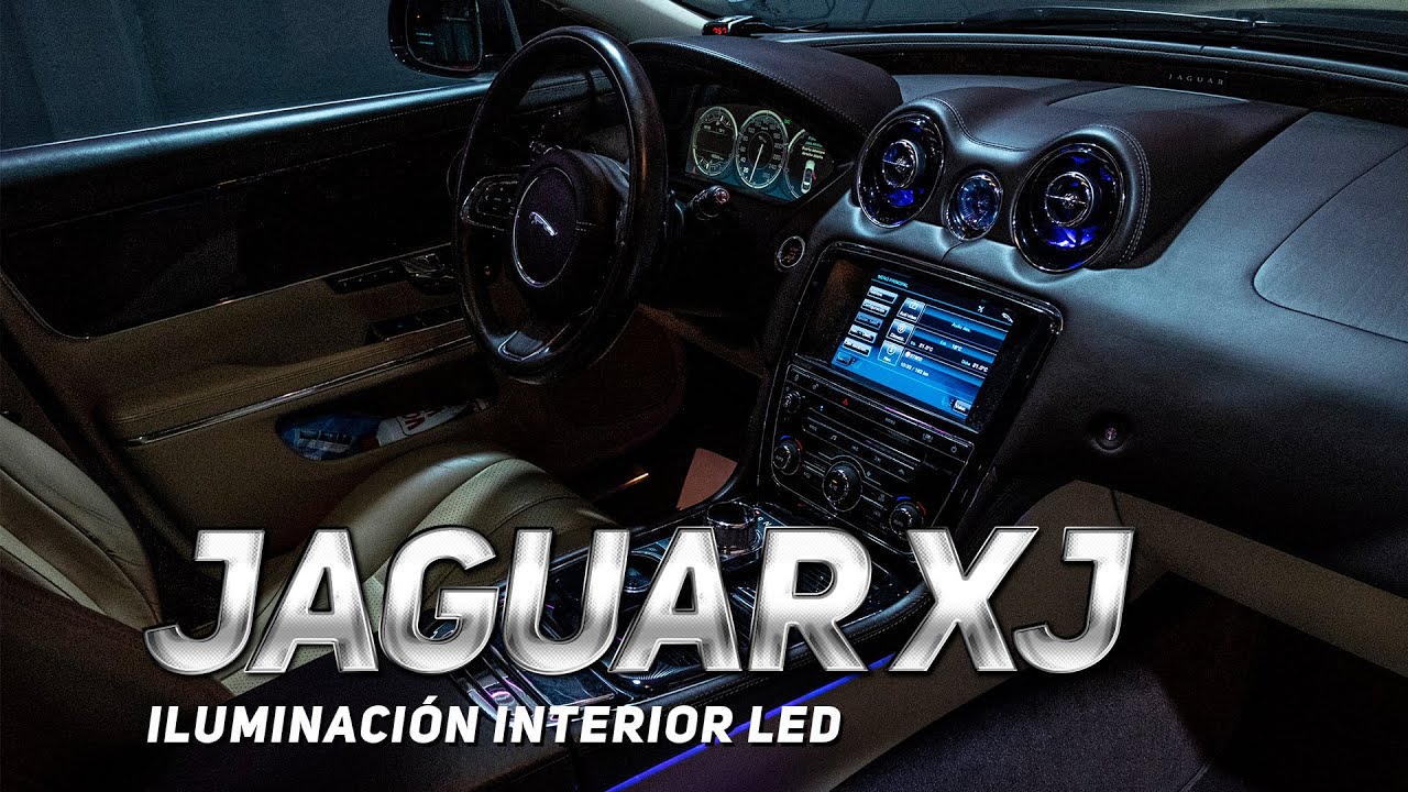 LUCES LED EN JAGUAR XJ: iluminación interior RGB en tu coche - YouTube