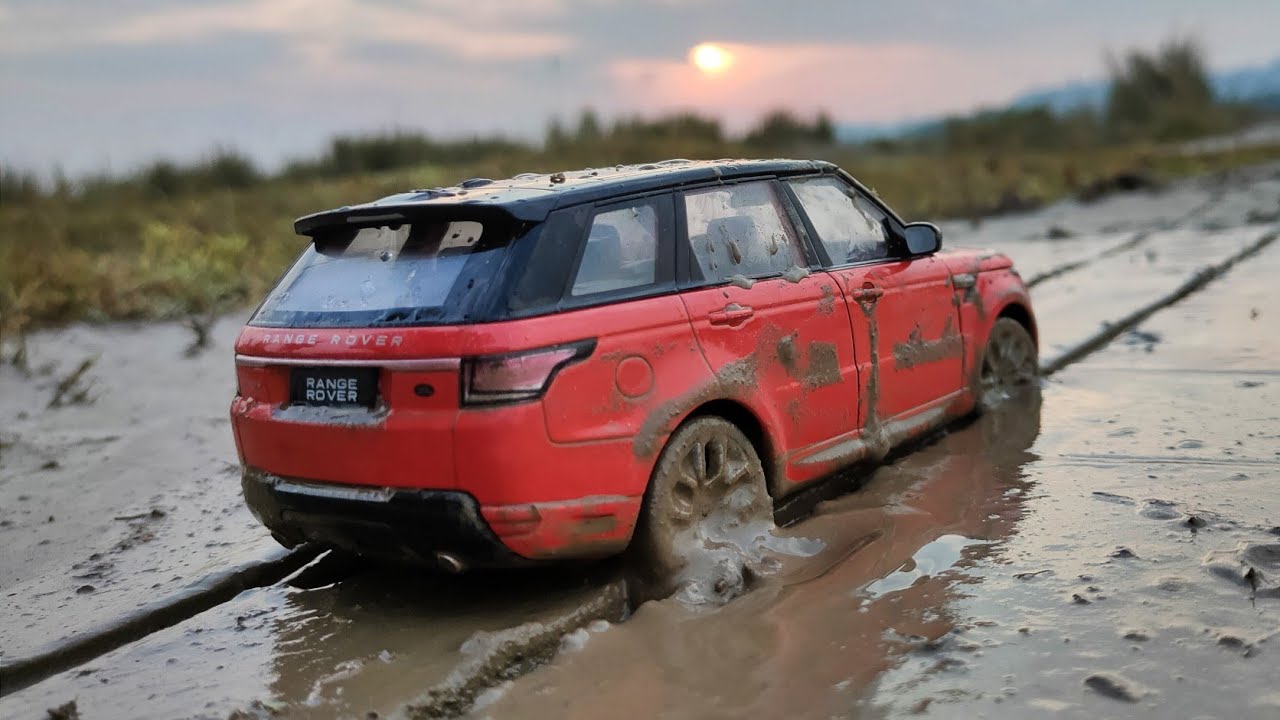 Off-roading By Diecast Model Of Range Rover Sport | Diecast Cars India ...