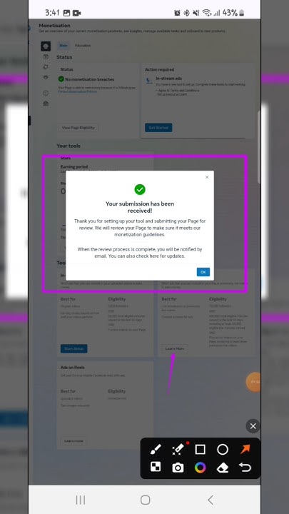 How To Setup Facebook Page Monetization | Facebook Monetize In Stream Ads Review Problem Solve ...