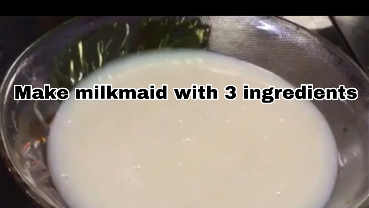 Milkmaid recipe with 3 ingredients/ बाज़ार जैसा मिल्क्मेड बनाए सिर्फ़ ...