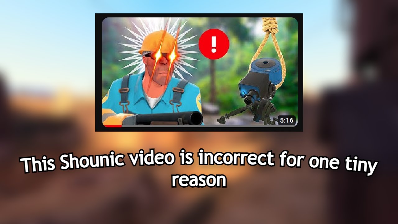 This Shounic video is incorrect for one tiny reason - YouTube
