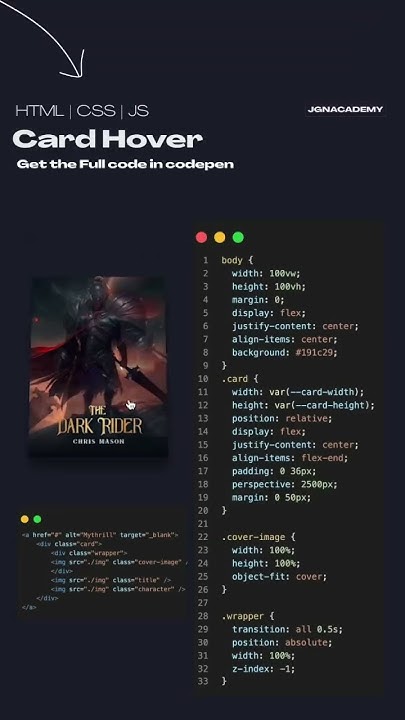 Card Hover Html Css Shorts Codinglife Css3 Coding Programming Codingshorts Youtube 