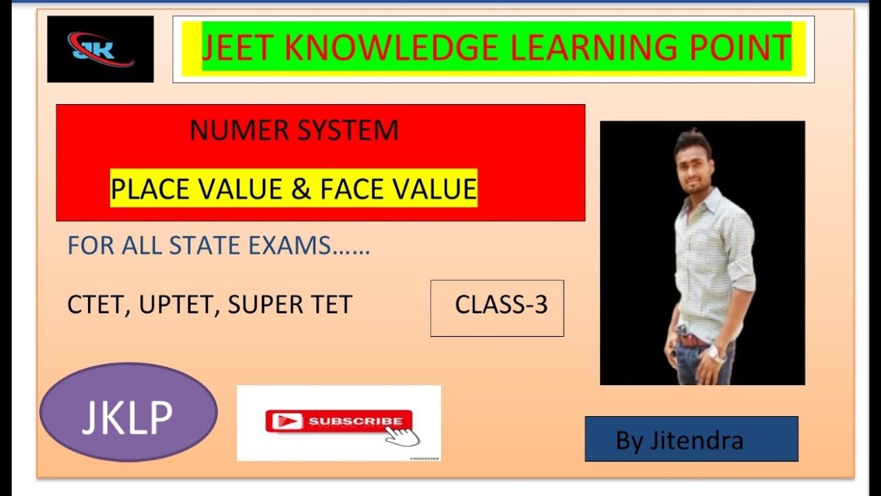 Place value & face value (Number System )class-1( part-3)//JKLP - YouTube