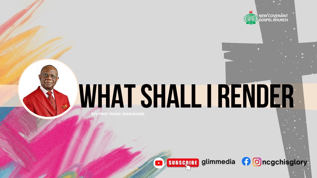 WHAT SHALL I RENDER || REV. DR. FELIX OMOBUDE || 14.12.2025 ...