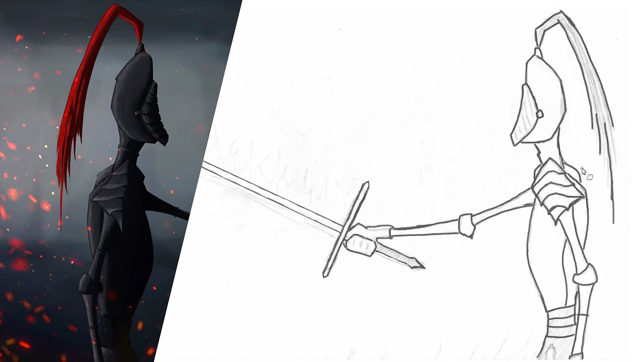 Drawing knight [Dark Souls] - YouTube