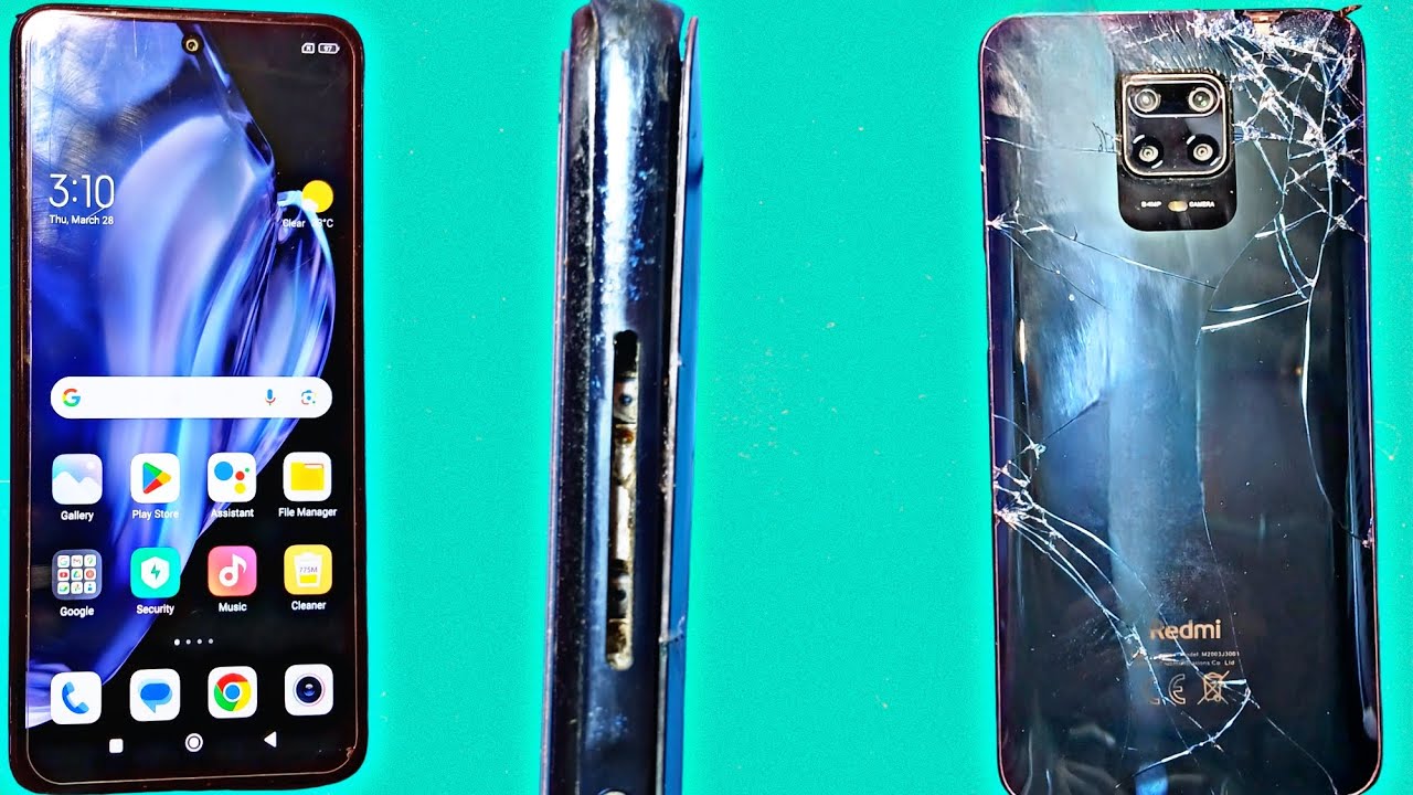 Redmi Note 9 Back Glass Cracked/Volumeup Volume down Button Broken ...