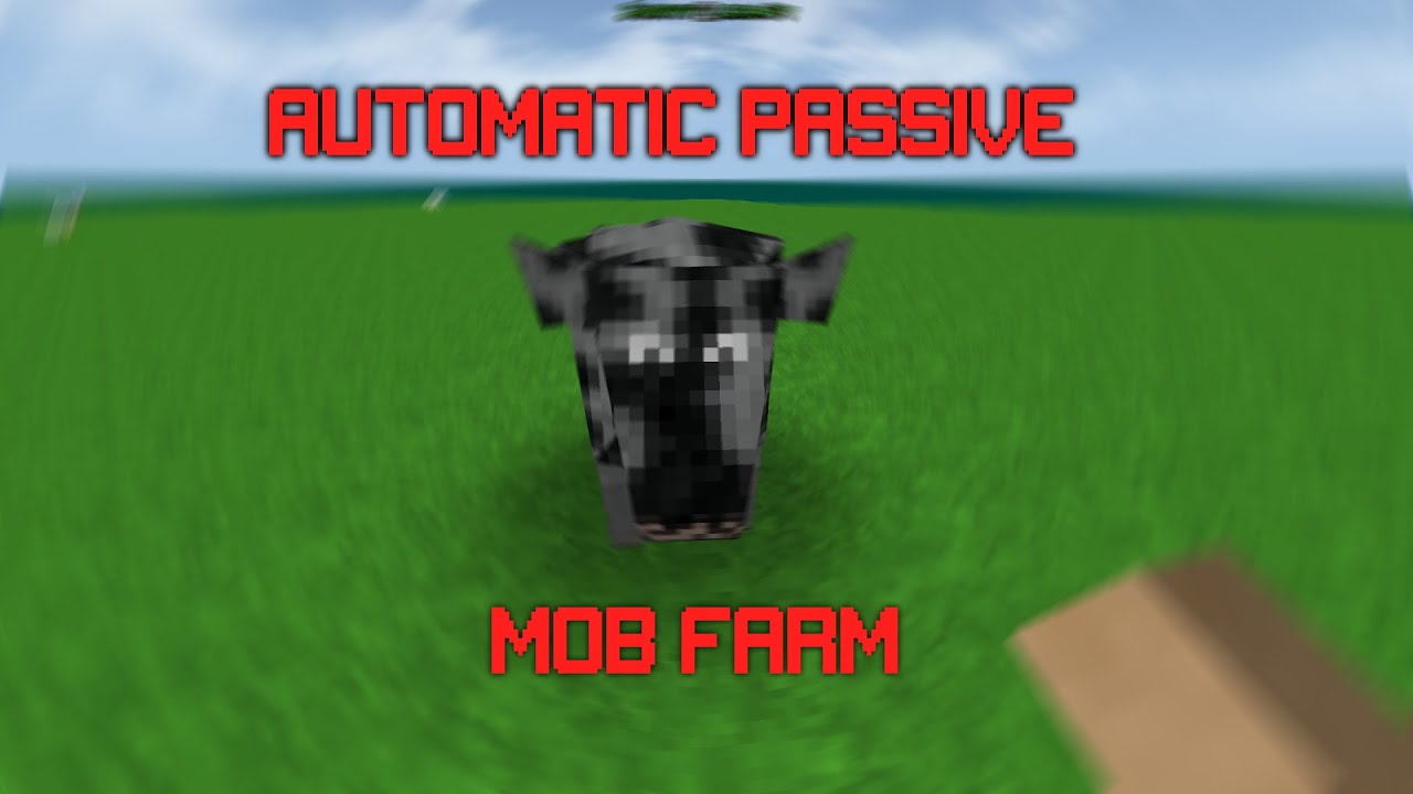 Survivalcraft Automatic Passive Mob Farm Guide - YouTube