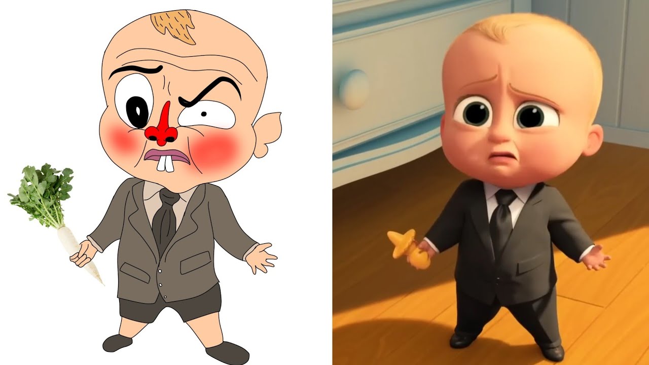 The Boss Baby - Drawing Meme | Vomit Fountain Funny Drawing Meme - YouTube