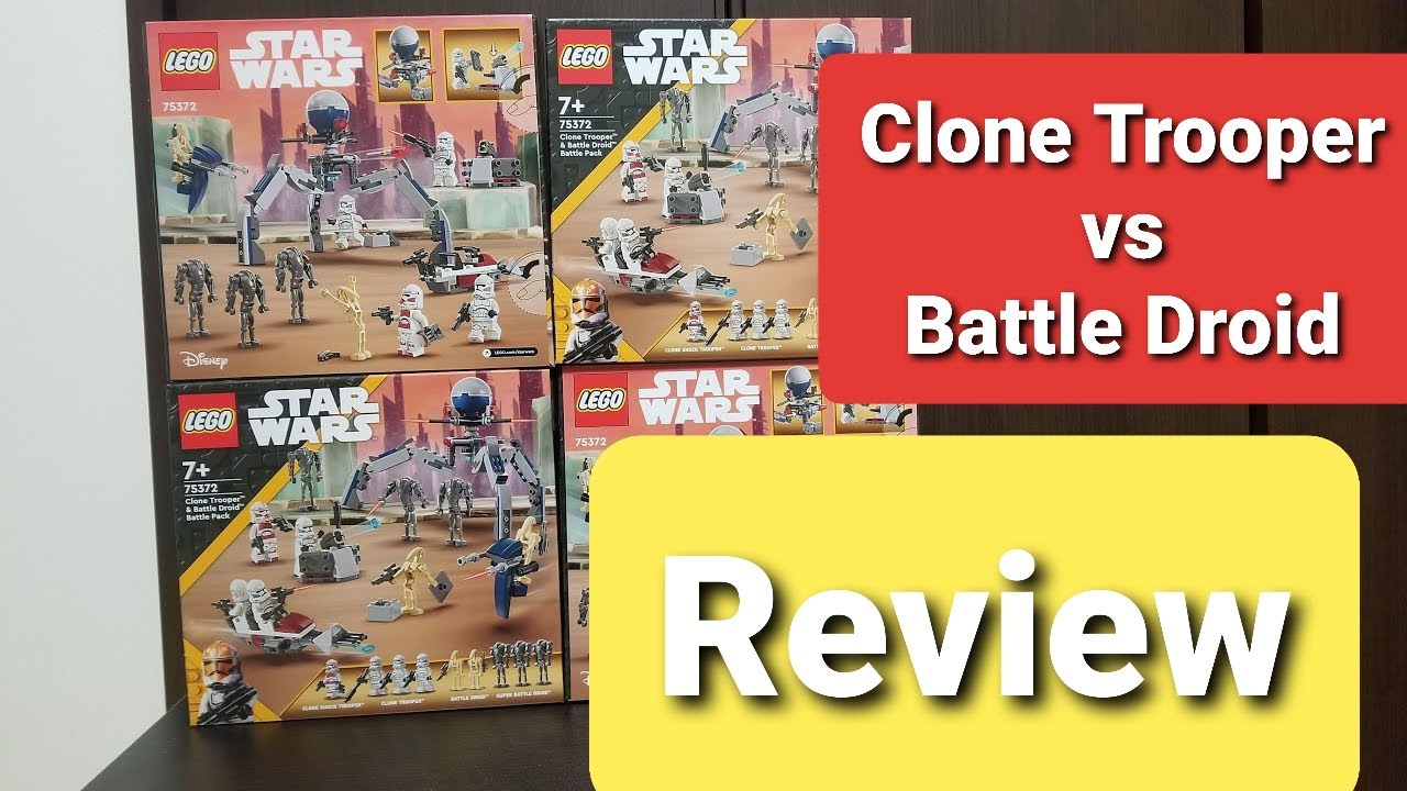 LEGO Star Wars 2024 75372 Clone Trooper & Battle Droid Battle Pack ...