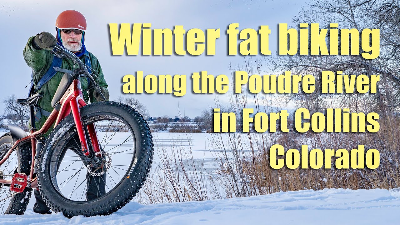 Winter fat biking with Salsa Mukluk along Poudre River in Fort Collins ...