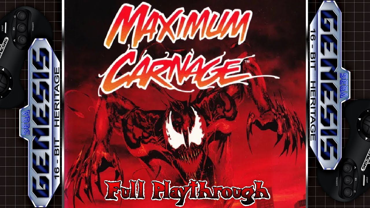 Twitch Stream | Maximum Carnage (Genesis) | Full Playthrough - YouTube