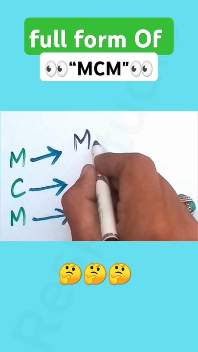 MCM " Full Form // Abbreviation of MCM 🤔🤔 #shorts #youtubeshorts #viral ...