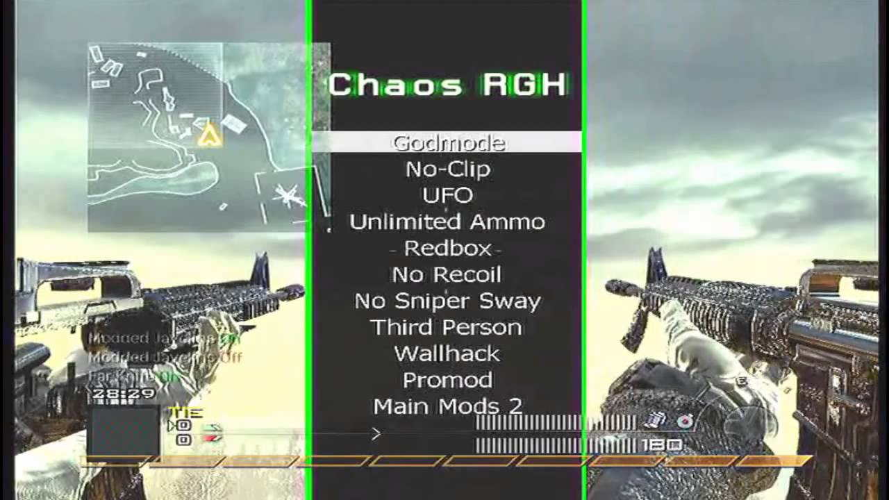 MW2 l TU8 Chaos RGH's All Client Mod Menu l +Download - YouTube