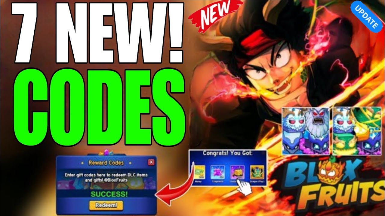 ⚠️UPDATE NOW!!⚠️ BLOX FRUITS CODES 2025 - CODES FOR BLOX FRUITS - BLOX ...