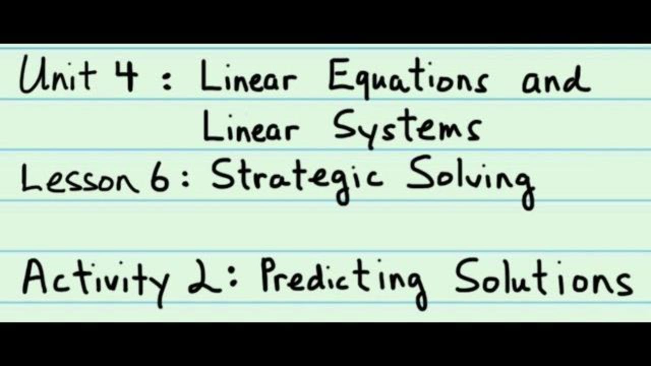 8th Grade Illustrative Mathematics: Gr. 8; U4; Lesson 6-2: Predicting ...