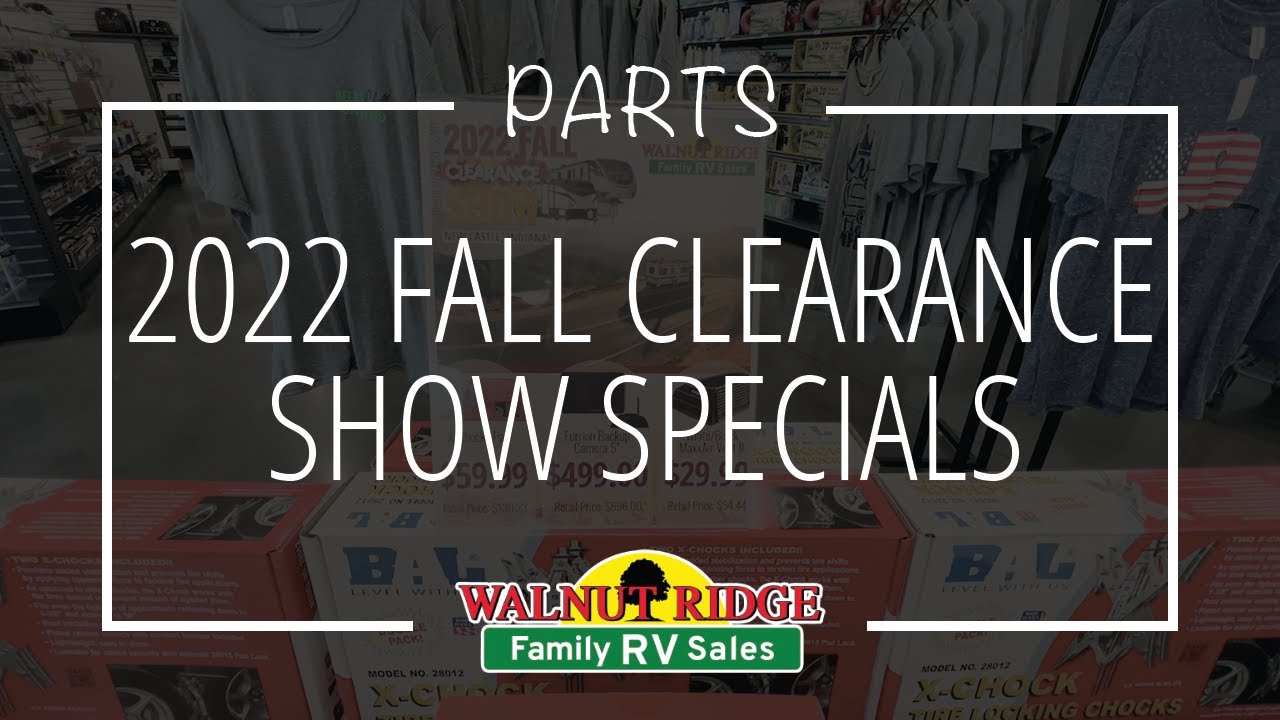 2022 Fall Clearance Show Parts Specials! - YouTube