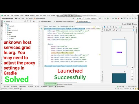 unknown host services.gradle.org. You may need to adjust the proxy settings in Gradle
