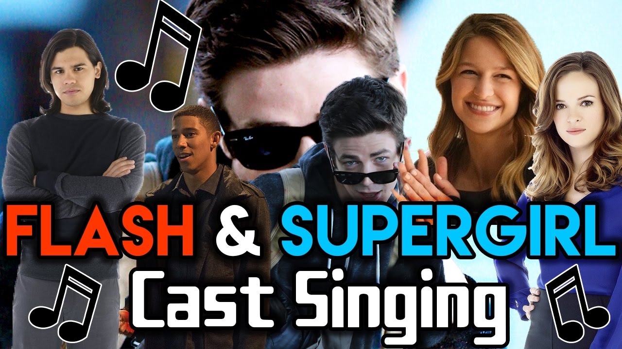 The Flash & Supergirl Cast Singing | Part 1 - YouTube