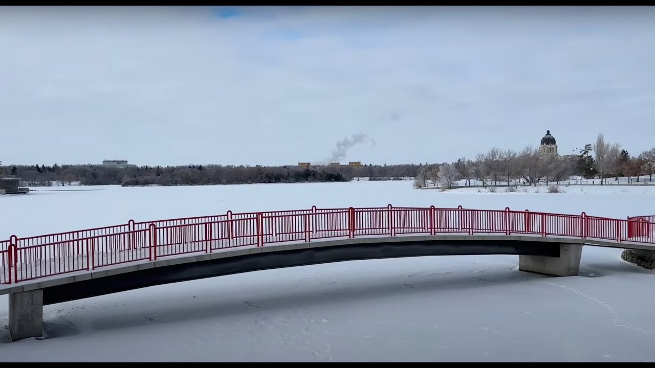 Walking in Regina, January 7, 2025: Kramer Blvd. to downtown - YouTube