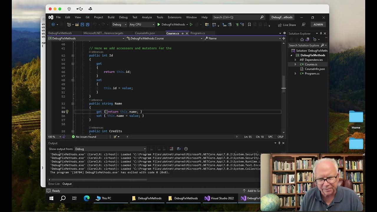 creating a class and mocking up database input - YouTube