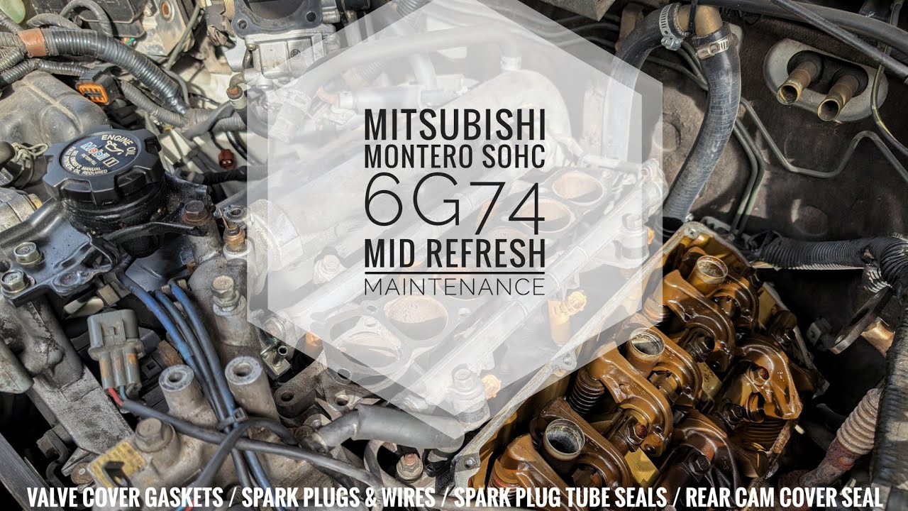 Montero SOHC 6G74 Valve cover gaskets/fuel injector seals/rear cam ...